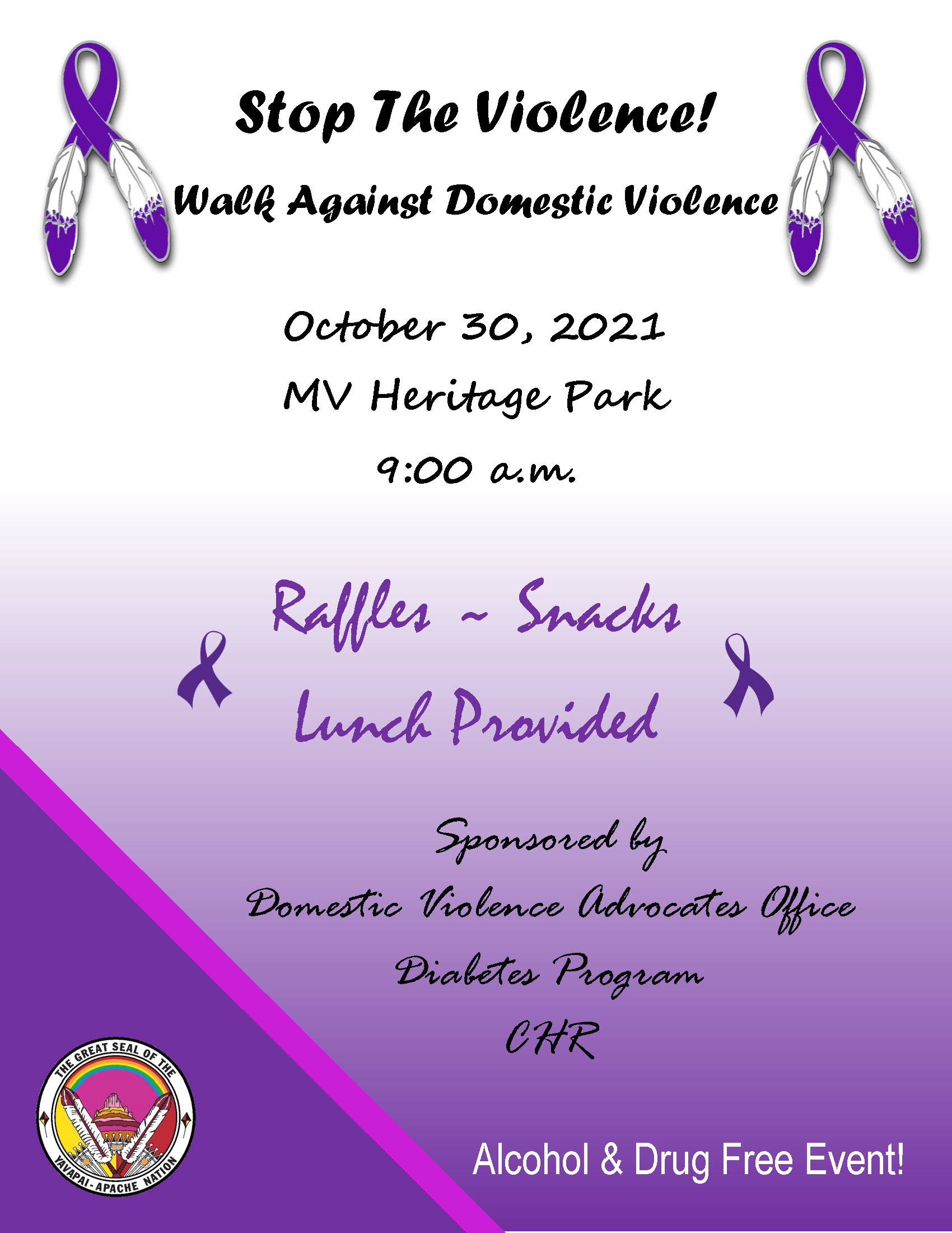 Stop The Violence! Walk Against Domestic Violence – Yavapai-Apache Nation