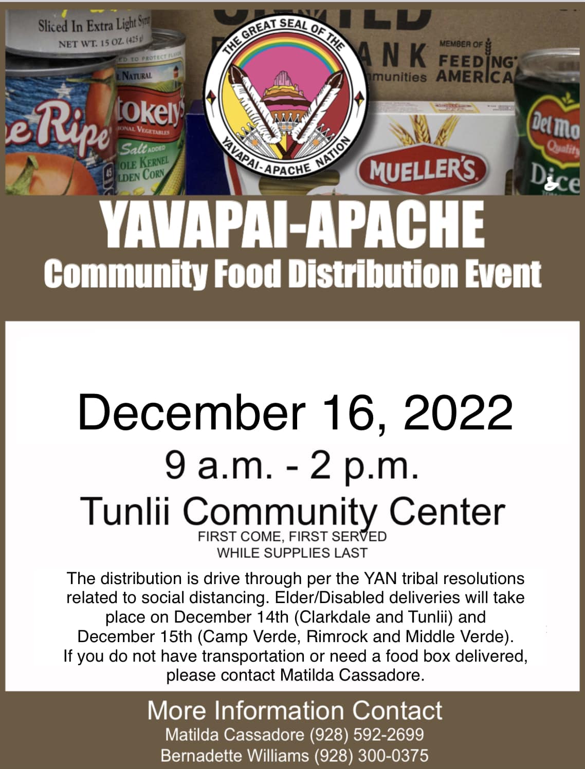 Community Food Distribution – Yavapai-Apache Nation Community Food Distribution – Yavapai-Apache Nation