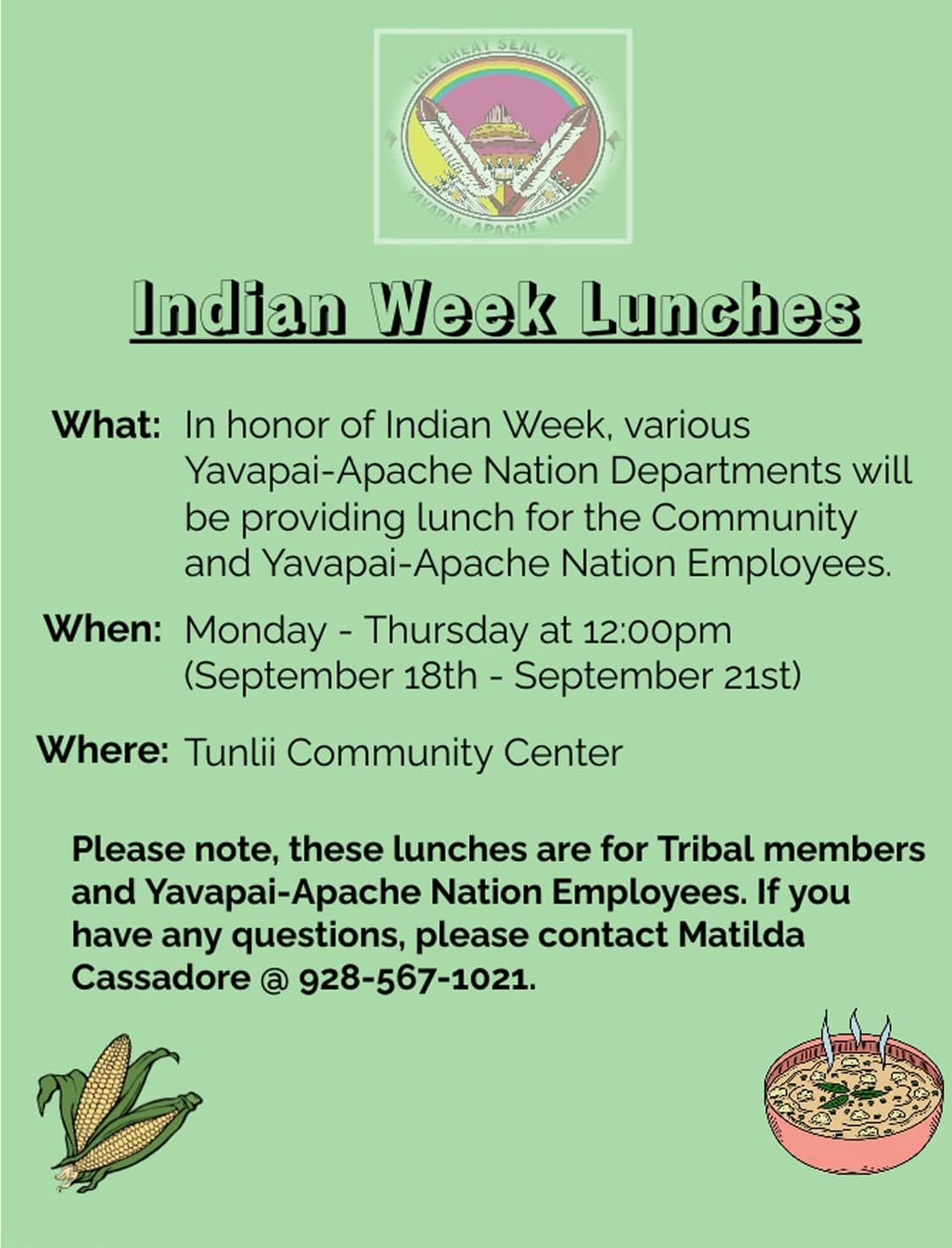 Indian Week Lunches – Yavapai-Apache Nation