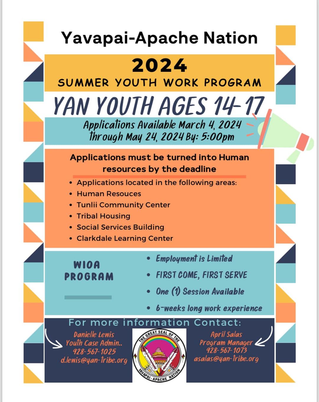 𝐒𝐮𝐦𝐦𝐞𝐫 𝐘𝐨𝐮𝐭𝐡 𝐖𝐨𝐫𝐤 𝐏𝐫𝐨𝐠𝐫𝐚𝐦 – Yavapai-Apache Nation