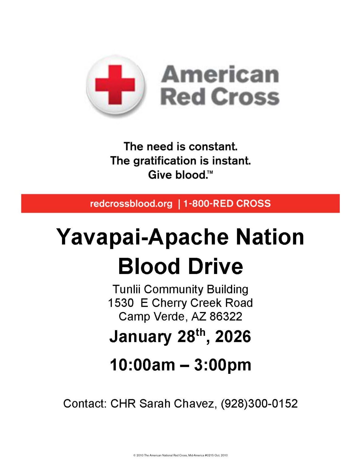Yavapai-Apache Nation Blood Drive – Yavapai-Apache Nation